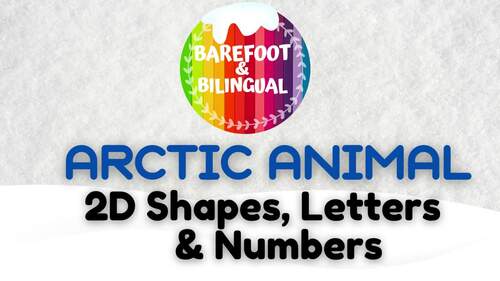 Arctic Animal Clipart | Shape, Number & Letter Clipart Bundle | TPT