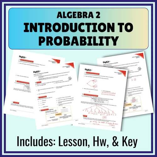 Introduction to Probability Guided Notes, Worksheets | 10th-12th Grade ...