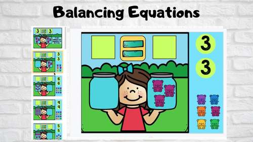 Balancing equations equal symbol English Google Slides by Recursos Arcoiris