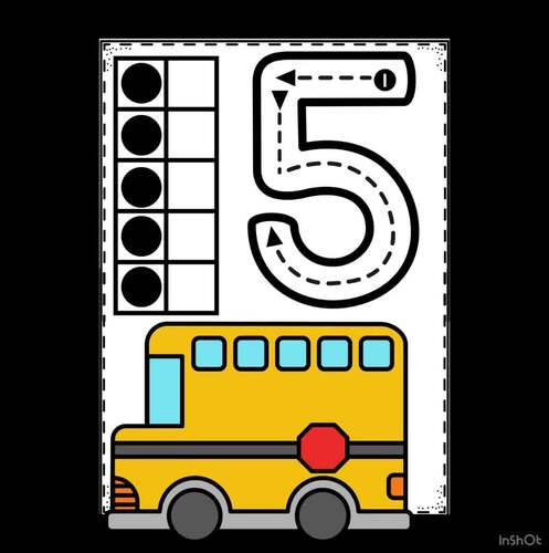 Back to School Counting Classroom Posters | Numbers to 10 | School Bus ...