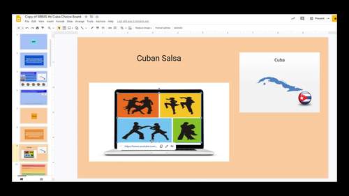 Asynchronous Choice Board #6 - High-Interest Cuban Culture Spanish 1.