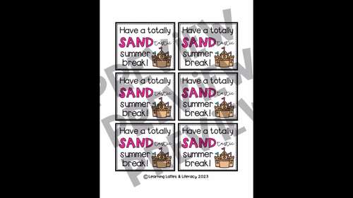 Summer Gift Tags For Students End of School Year Candy Student Teacher ...