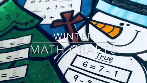 Winter Math Crafts by Terrific Teaching Tactics | TpT