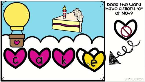 VALENTINE Theme Silent Magic "E" -ONLINE Distance Learning Google ...