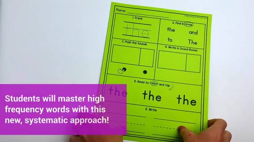 High Frequency Word Worksheets & Games BUNDLE | Dolch Pre-Primer Words