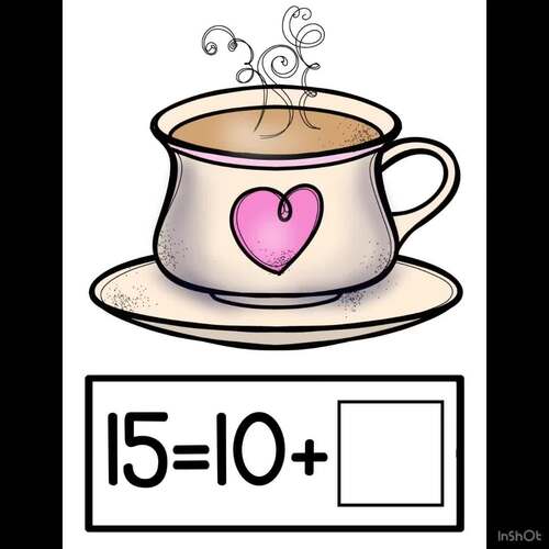 Teen Numbers and Missing Addends Task Cards for Kindergarten & 1st ...