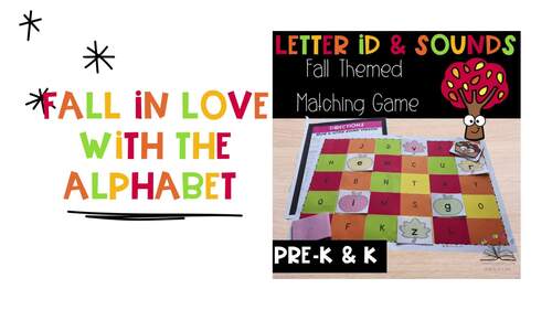 Fall Themed Letter Identification & Sounds Intervention or Center Game