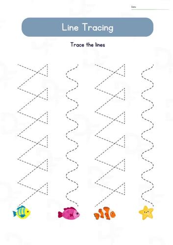Autism Line Tracing Worksheet For Childs by Inclusive Learning Support