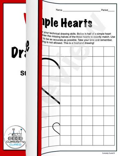 Valentine's Middle School Engineering Activity- Visual Arts/Drafting ...