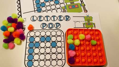 Lowercase kinesthetic Letter Formation POP Mats for Popping Toy | TPT