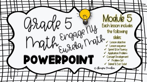 5th Grade PPT Engage NY Eureka Math Module 5 ALL LESSONS Accommodations SDI