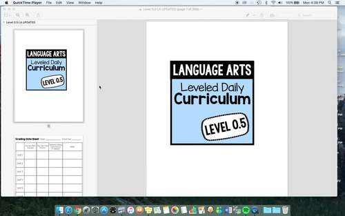 Language Arts Leveled Daily Curriculum {LEVEL 0.5} by The Autism Helper