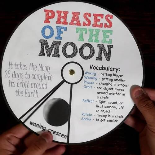 moon phase spinner