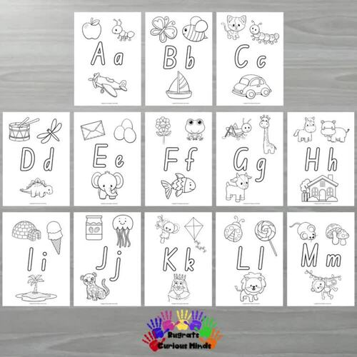 Alphabet Colouring Book NSW Australian Font for K-PP by Little Visual ...