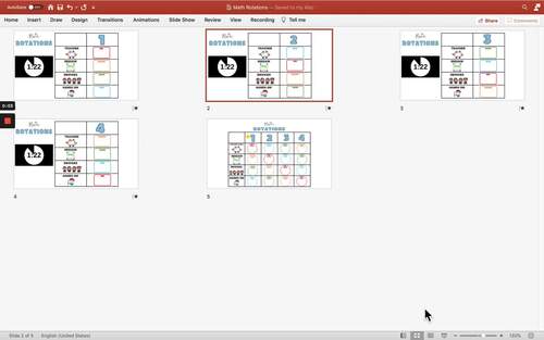 Editable Math Rotations Template by itsapartyinprimary | TPT