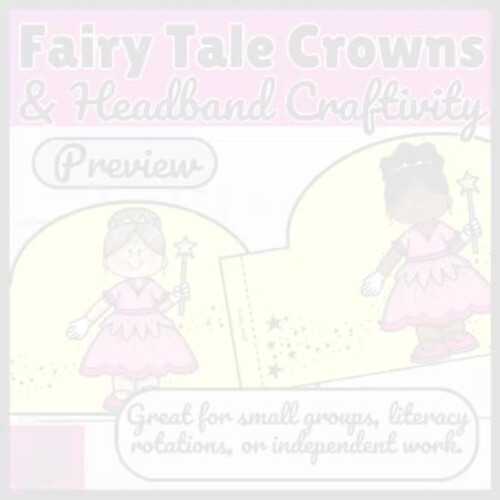 Cinderella Bundle | Fairy Tale Crown & Finger Puppet Story Retelling ...