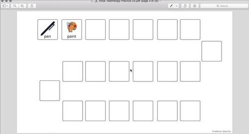 Articulation Practice Online Therapy Activity /p/ Initial Word Position
