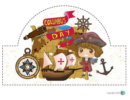 COLUMBUS DAY HATS | COLOR CUT AND PASTE HAT ACTIVITY | MAKE HATS