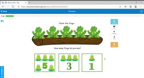 5 Little Speckled Frogs Interactive Song BOOM Cards by Petite Speech Geek