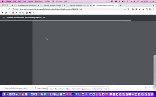Editable Template - Student Task Sheet using GRASPS by That'll Teach Em