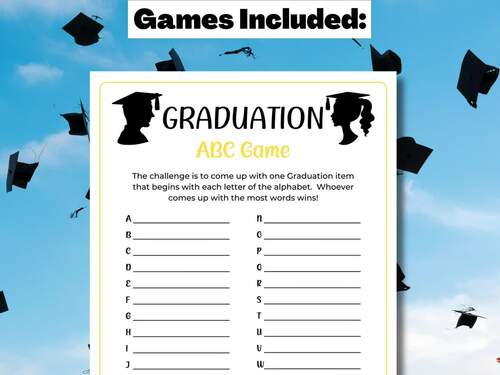 2024 Graduation Games | Graduation Party | College Graduation | High ...