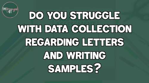 Alphabet Trace & Write Letters Practice & Assessment Handwriting Data ...