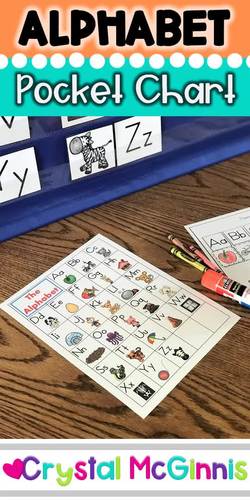 DOLLAR DEAL | Alphabet Pocket Chart Literacy Center | Beginning Sounds ...