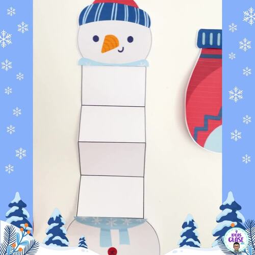 Winter Coloring Foldable Templates: Fun Activities First Day Back ...