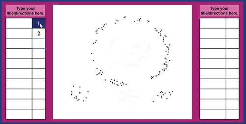 Mystery Digital EDITABLE LOW PREP - Moonlight PIXEL ART Reveal Template