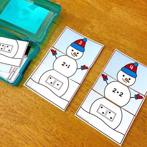 Snowman Math Puzzles - Number Sense, Addition, and Subtraction | TPT