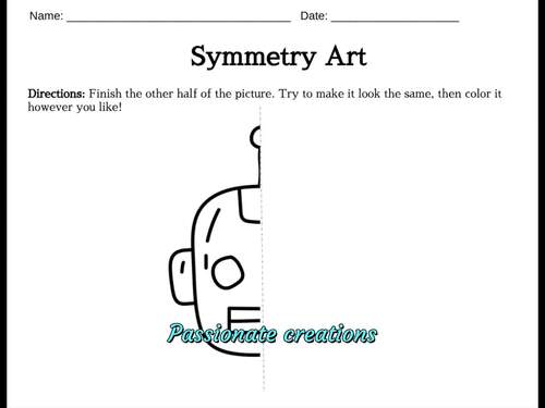 Finish the Picture: Symmetry Art Elementary Level I Symmetry & Fine ...