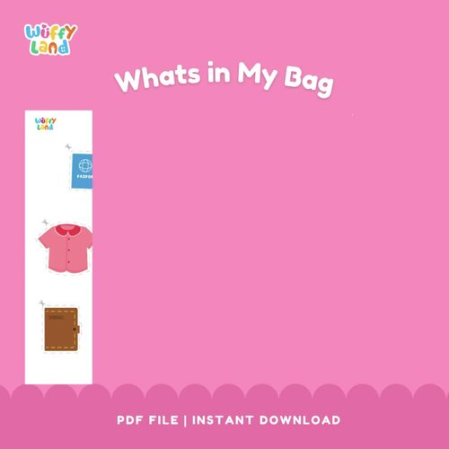 Whats In My Bag, Profession Bag, Pretend Play, Busy Page, Self-Shooting ...