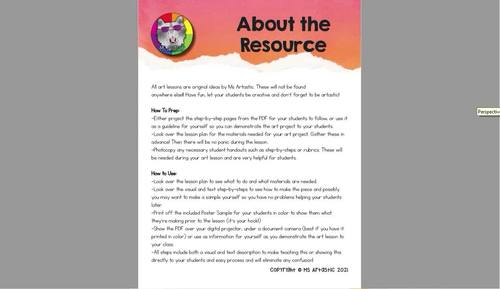 Art Lessons Perspective Drawing Worksheets Activities Projects Draw ...