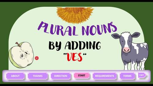 ESL Game Plural Nouns adding ves by TeachDEZway | TPT