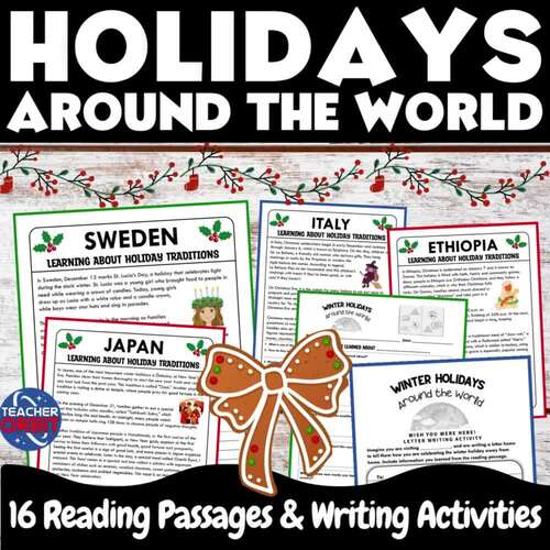 Winter Holidays Christmas Around the World Reading Comprehension Passages