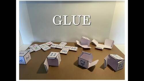 Times tables printable learning cubes set 2. Maths, craft, mutliplication