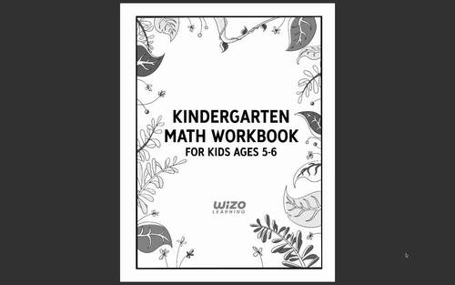 Kindergarten Math Workbook for Kids Ages 5-6 - [112 pages] by Wizo Learning