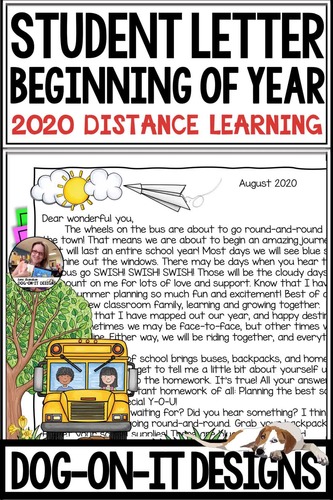 Welcome Back To School Letters and Activities Editable Print and Digital