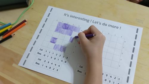 Pixel Coding [Number] - Follow Coordinate information to code your painting