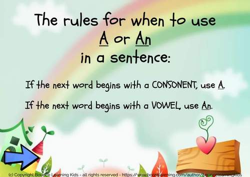 Indefinite article 4 (27 BOOM CARDS digital distance learning deck - A ...