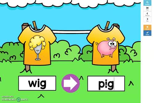 CVC Short Vowel Boom Cards CVC Words Medial Vowel Isolation and ...