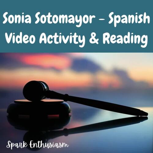 Sonia Sotomayor Spanish Video Activity & Reading - Biography | TPT