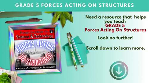 GRADE 5 FORCES ACTING ON STRUCTURES - PRINTABLE UNIT - ONTARIO SCIENCE