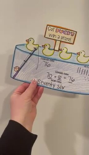 Carnival Math Place Value Craft by The Teaching Diva Corner | TPT