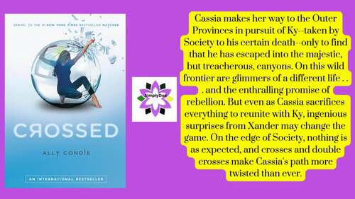 Crossed Novel Study (Matched Series Book #2) by Ally Condie by SimplyDoe