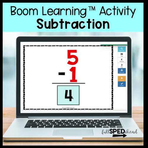 Fill in the Blank Subtraction from 19 Boom™ Cards Activity | TPT