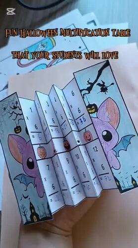 Halloween Multiplication Times Tables Foldables | Fall Math Practice 1–12
