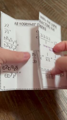 Exponent Rules (Laws of Exponents) | Quotient Rule | Never-Ending Notecard