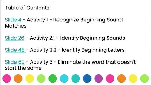 Beginning Sounds Google Slides - Phonemic Awareness Activities ...