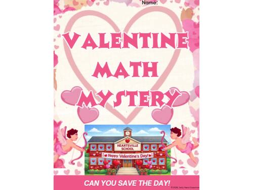 Grade 2 Valentine Math Mystery Engaging Solve the Clues Fun Printable ...